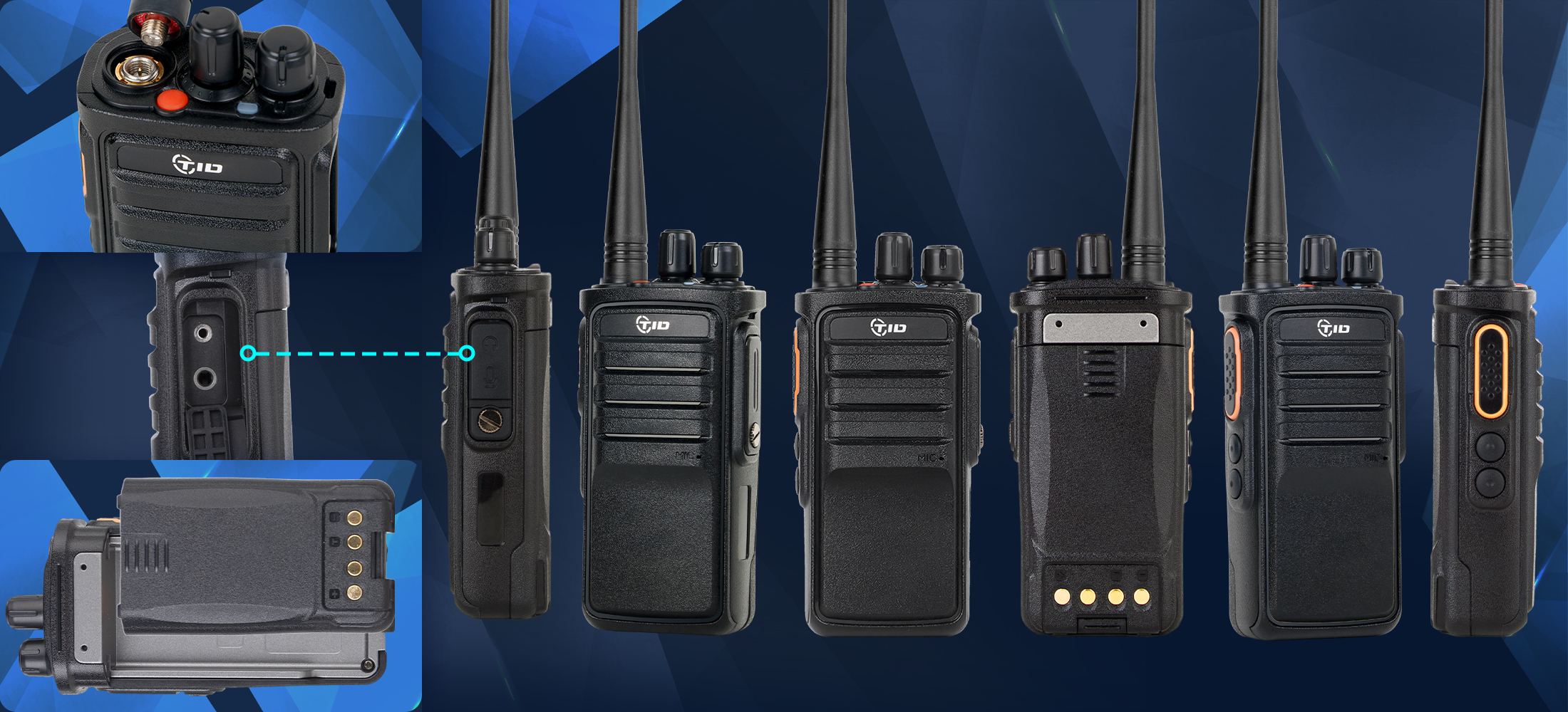 Rádio Comunicador Portátil Digital TID DP712_TID